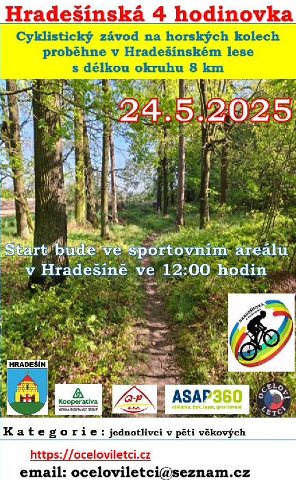 Hradešínská 4 hodinovka :: oceloviletci